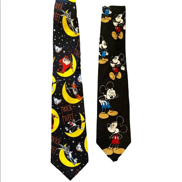 Disney | Accessories | Disneylooney Tunes Ties Vintage | Poshmark